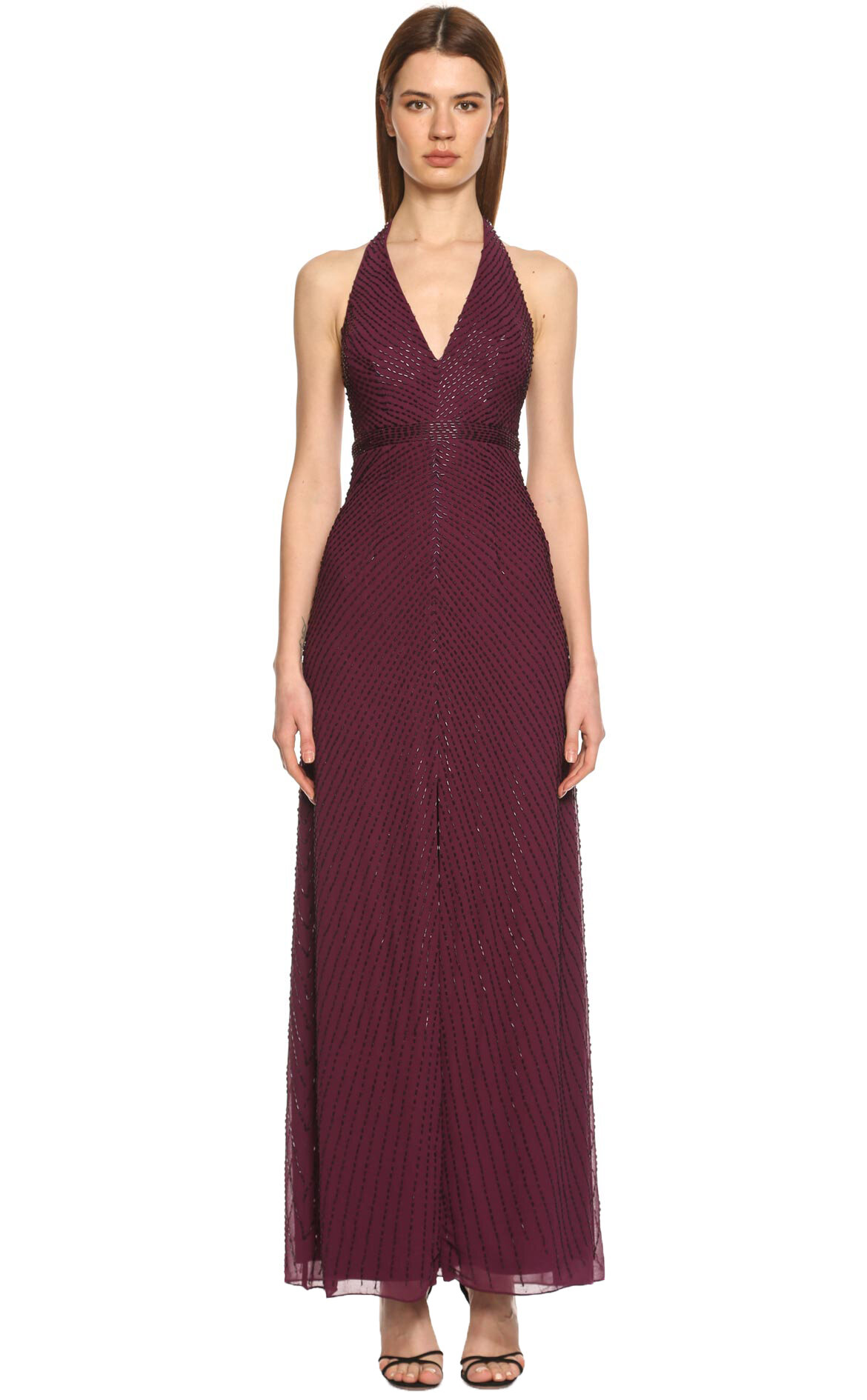 Aidan Mattox-Aidan Mattox Mor Gece Elbisesi Aidan Mattox-Aidan Mattox Mor Gece Elbisesi