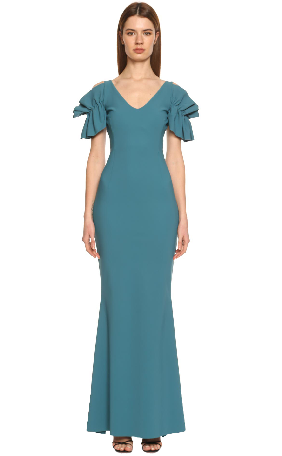 Chiara Boni-Chiara Boni Mavi Gece Elbisesi