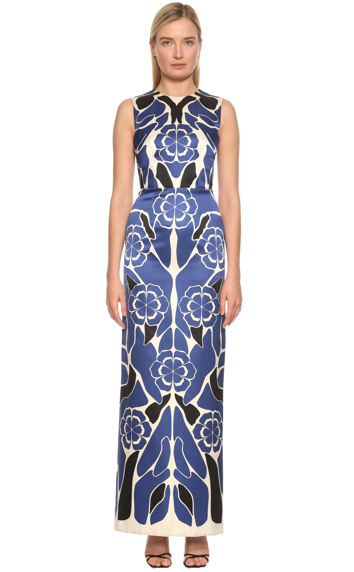 Alexander McQueen-Alexander McQueen Mavi Gece Elbisesi Alexander McQueen-Alexander McQueen Mavi Gece Elbisesi