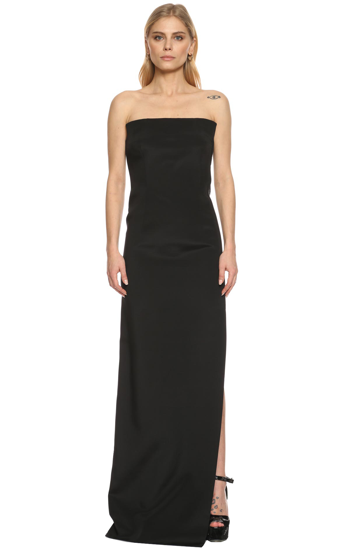 Kaufman Franco-Kaufman Franco Siyah Gece Elbisesi