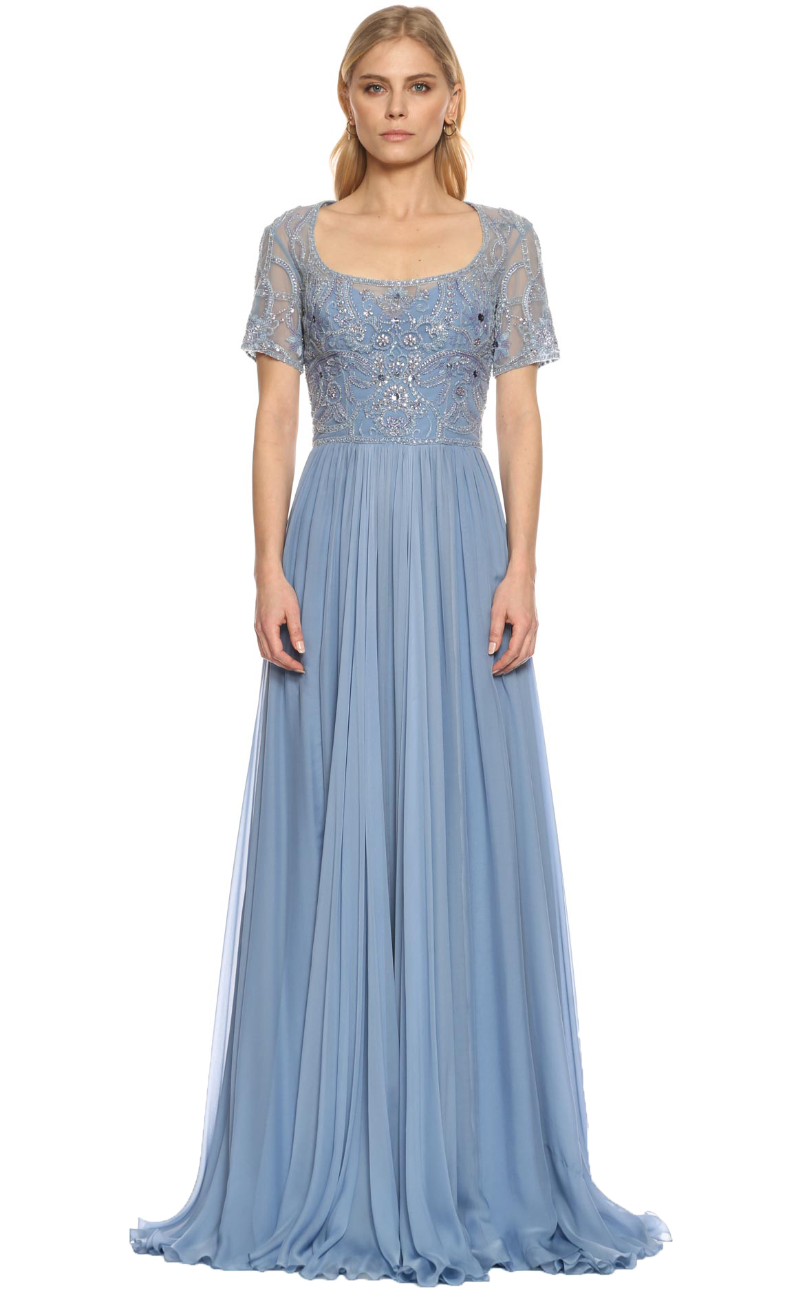 Zuhair Murad-Zuhair Murad Mavi Gece Elbisesi