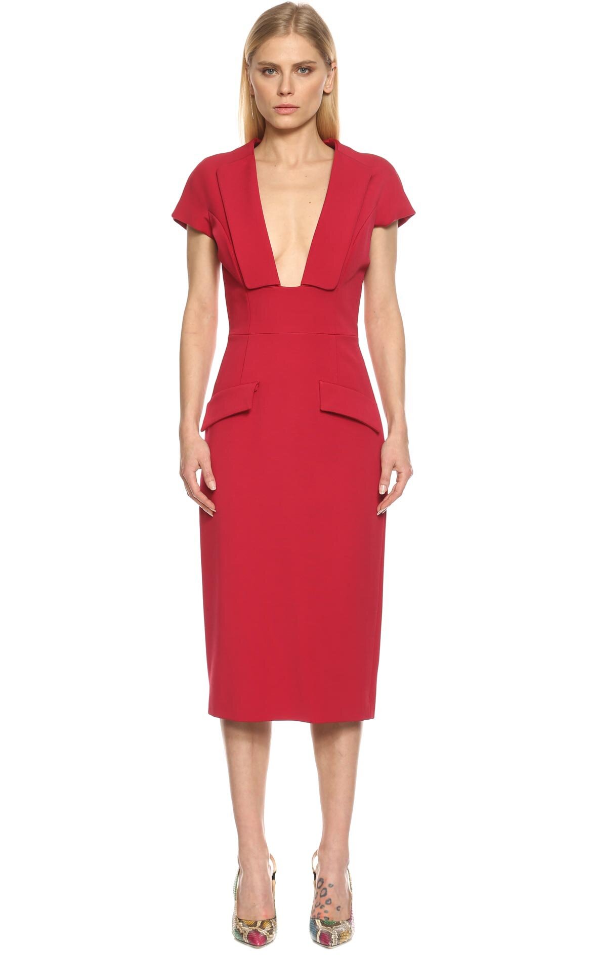 Cushnie et Ochs-Cushnie et Ochs Kırmızı Elbise