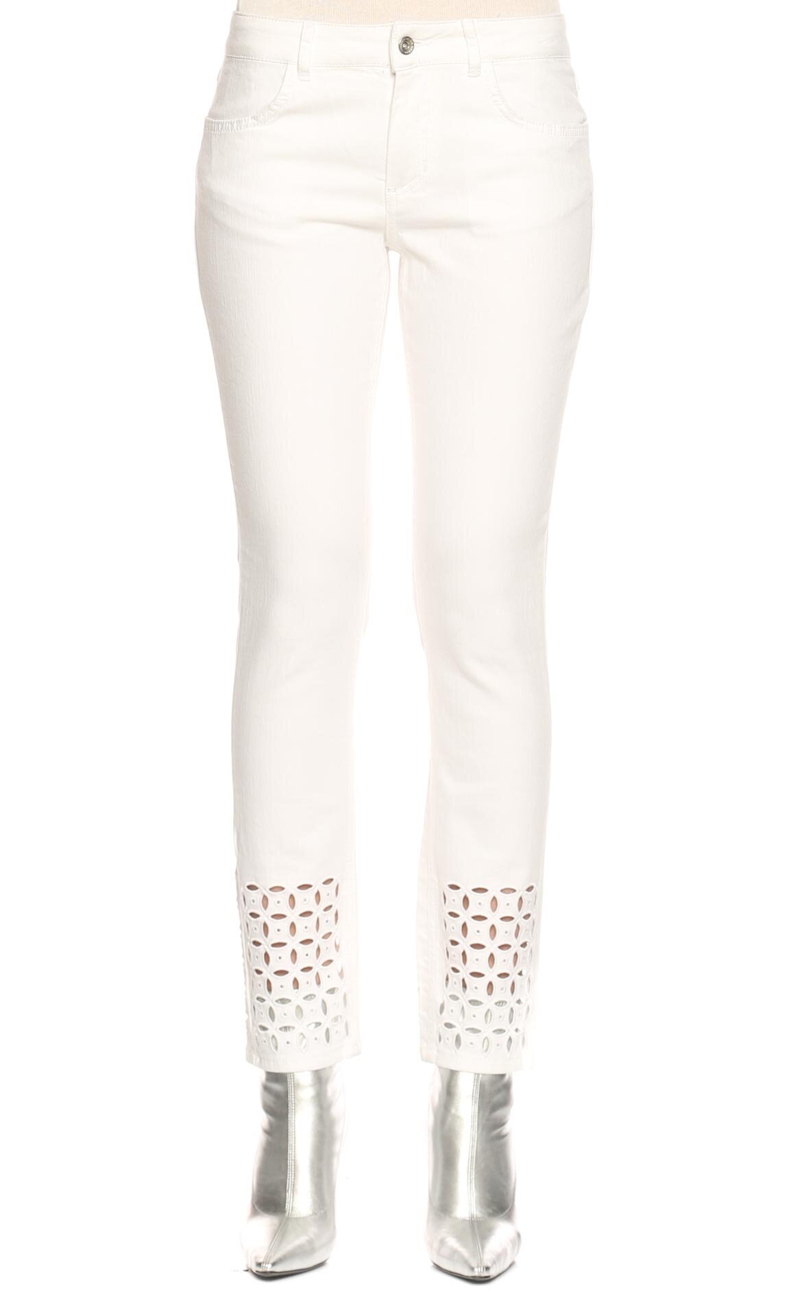 Claudie Pierlot-Claudie Pierlot Beyaz Jean Pantolon