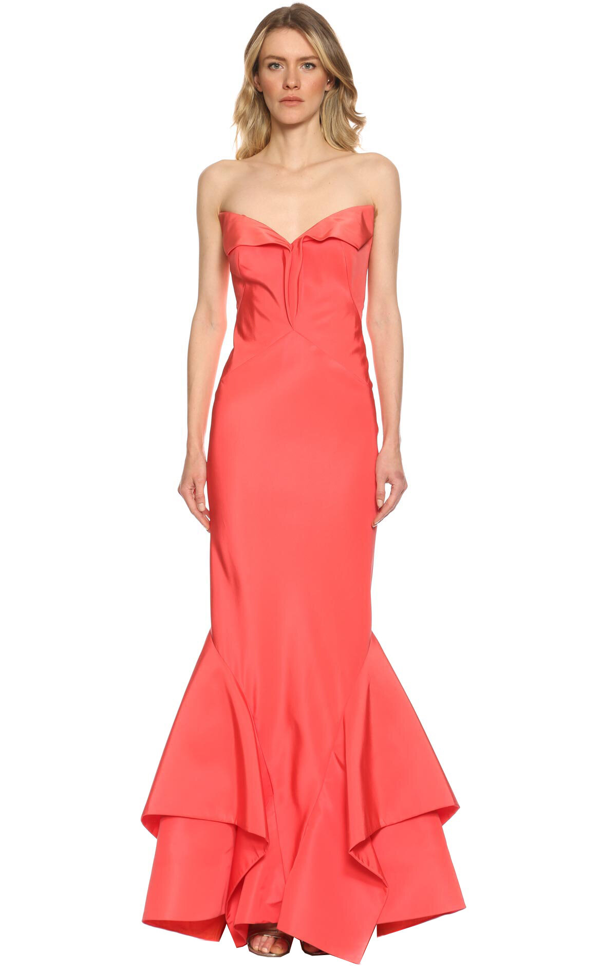 Zac Posen-Zac Posen Pembe Gece Elbisesi Zac Posen-Zac Posen Pembe Gece Elbisesi