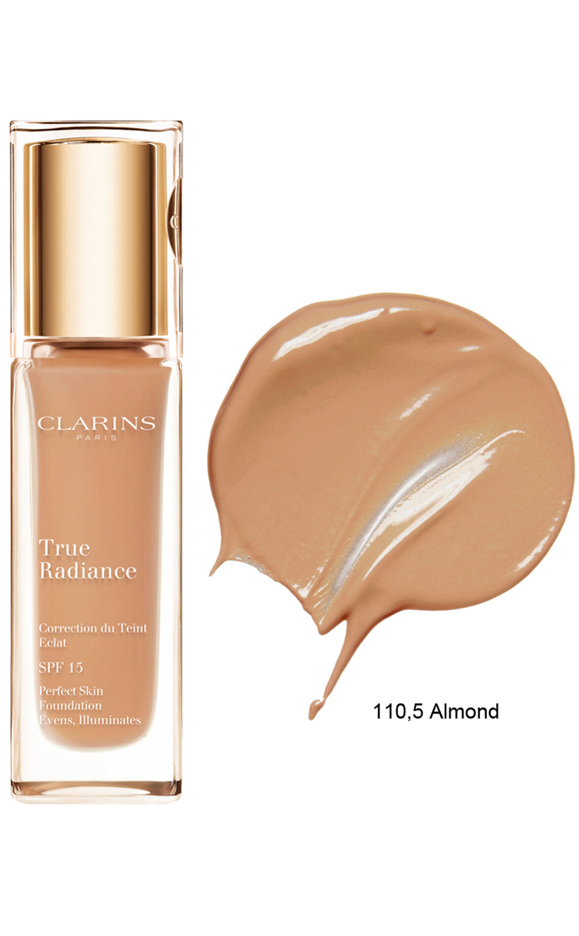 Clarins-Beauty-Clarins-Beauty Clr True Radıance Fdt 110,5 Almond 30Ml