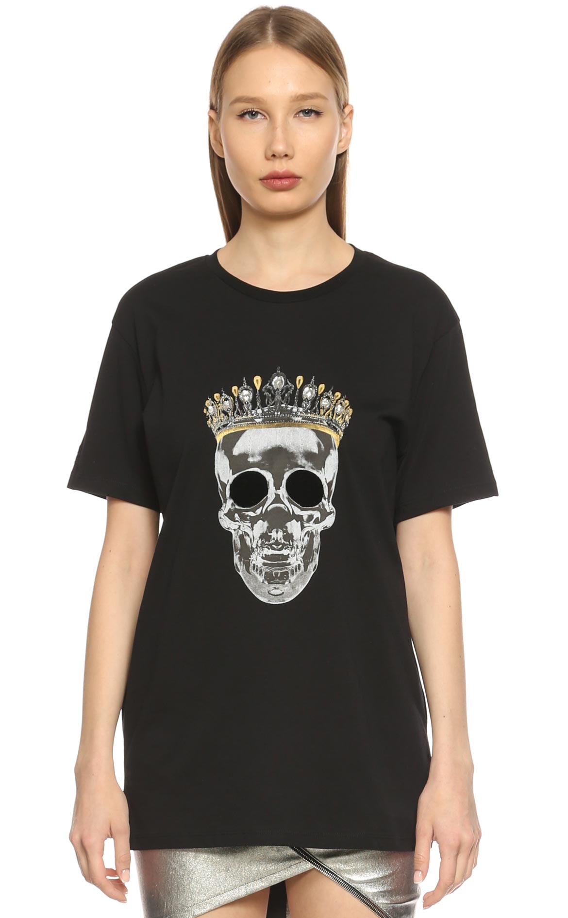 One Gogh-Skull Baskılı T-Shirt One Gogh-Skull Baskılı T-Shirt