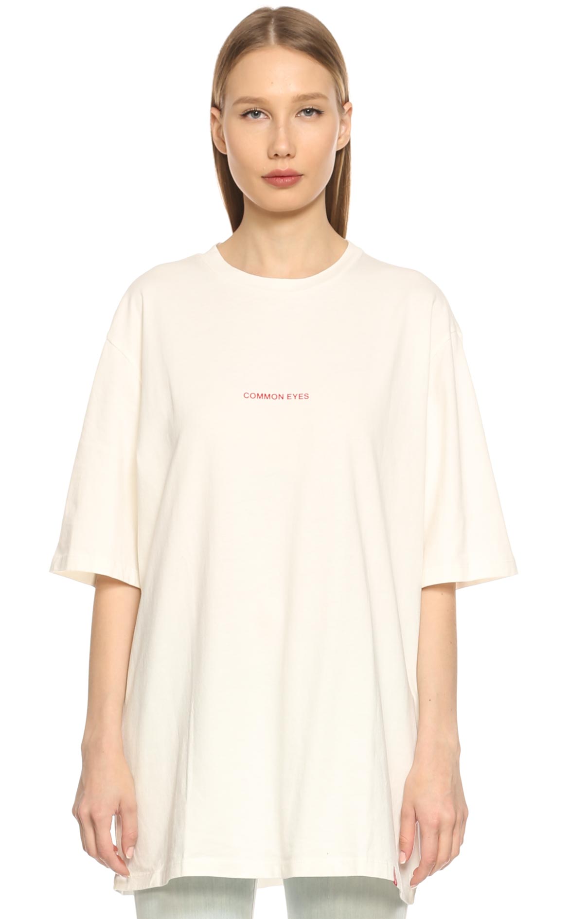 Common People-Walking Eye Baskılı T-Shirt