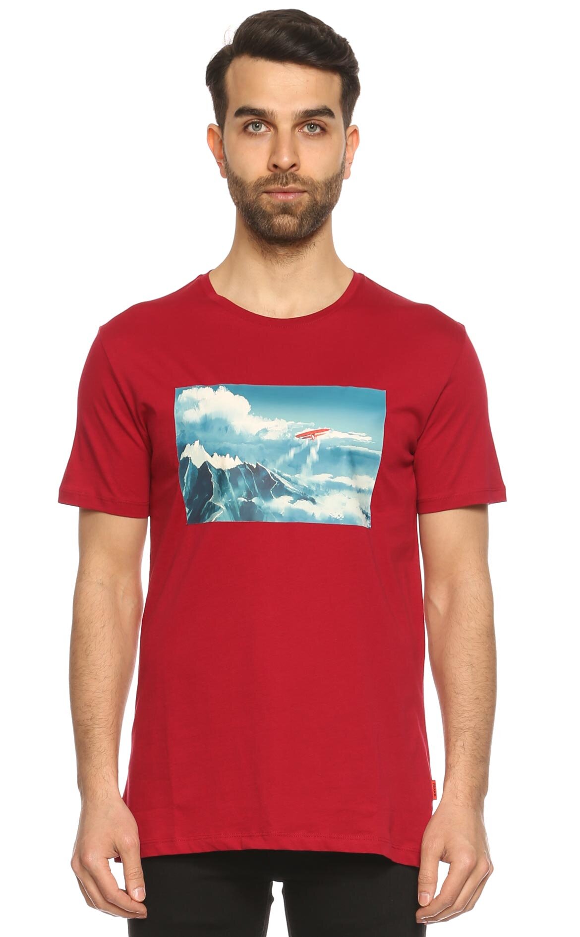 John Frank-Free Baskılı T-Shirt