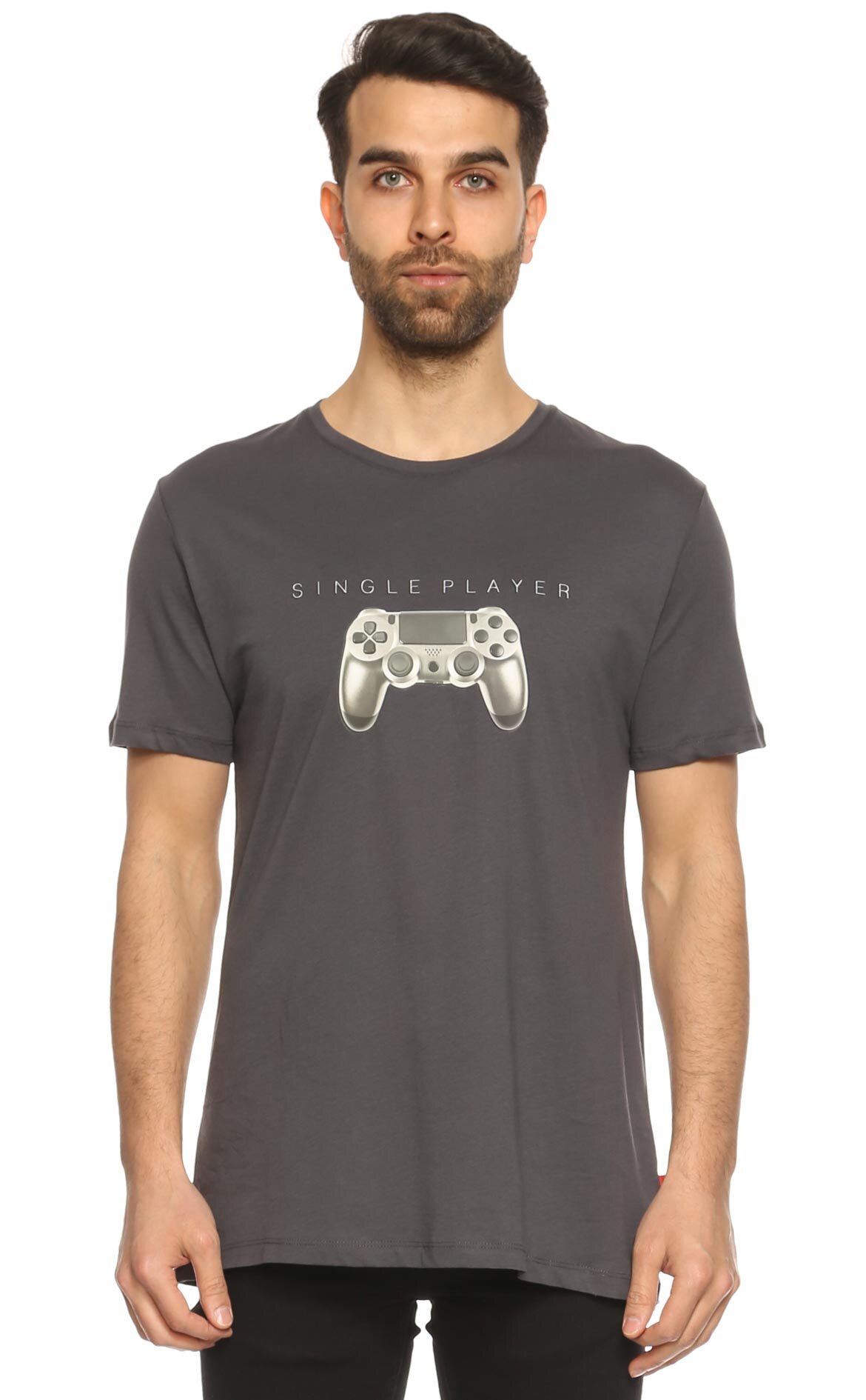 John Frank-Player Baskılı T-Shirt