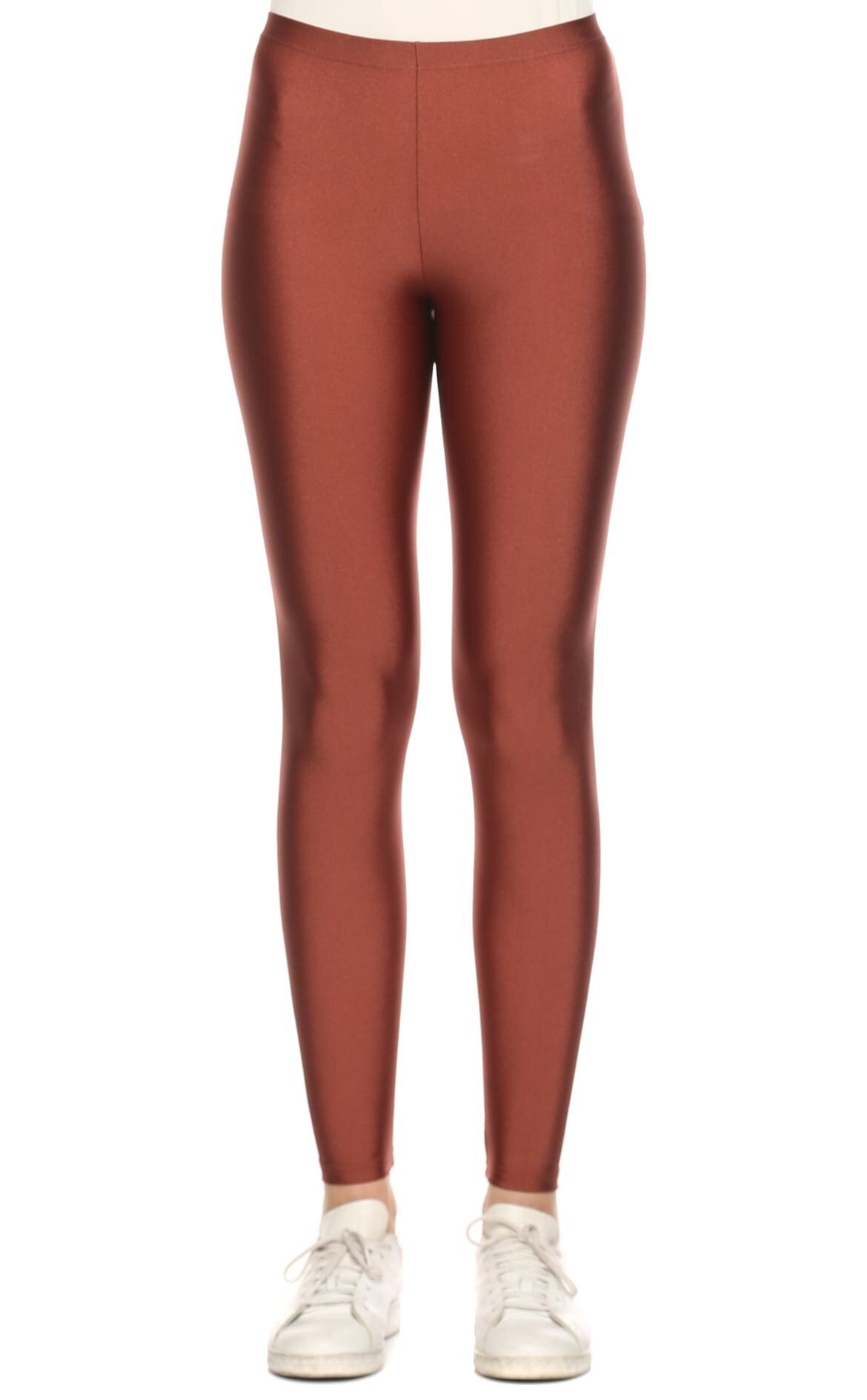 Anais & Margaux-Kahverengi Parlak Tayt