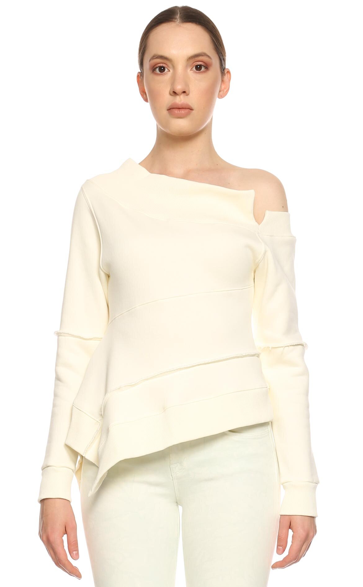 Lovemetoo-Asimetrik Kesim Sweatshirt