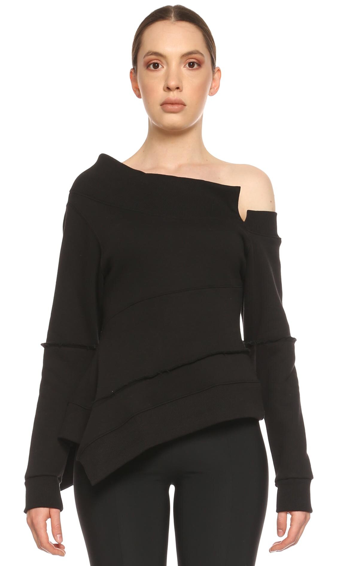 Lovemetoo-Asimetrik Kesim Sweatshirt