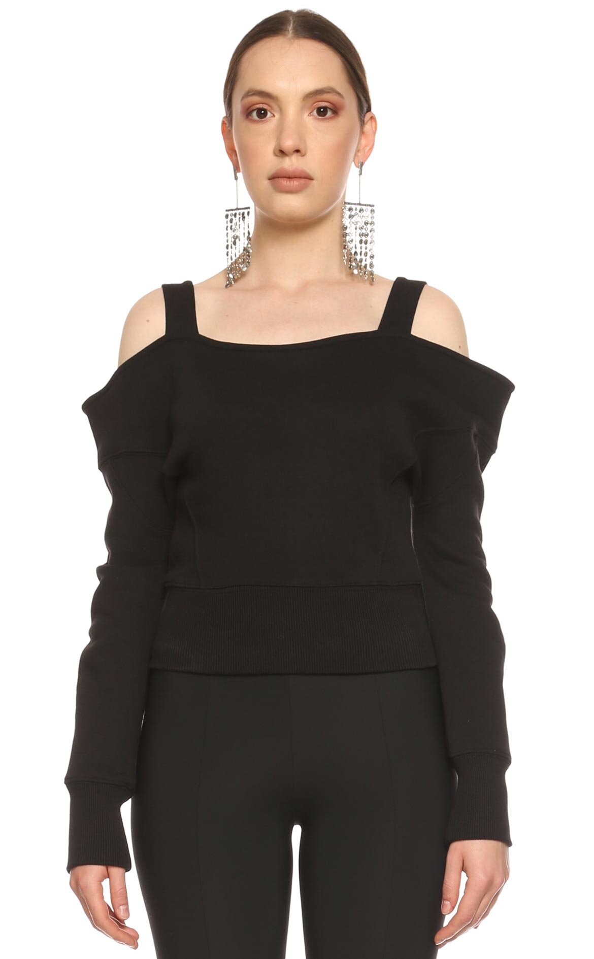 Lovemetoo-Kayık Yaka Sweatshirt