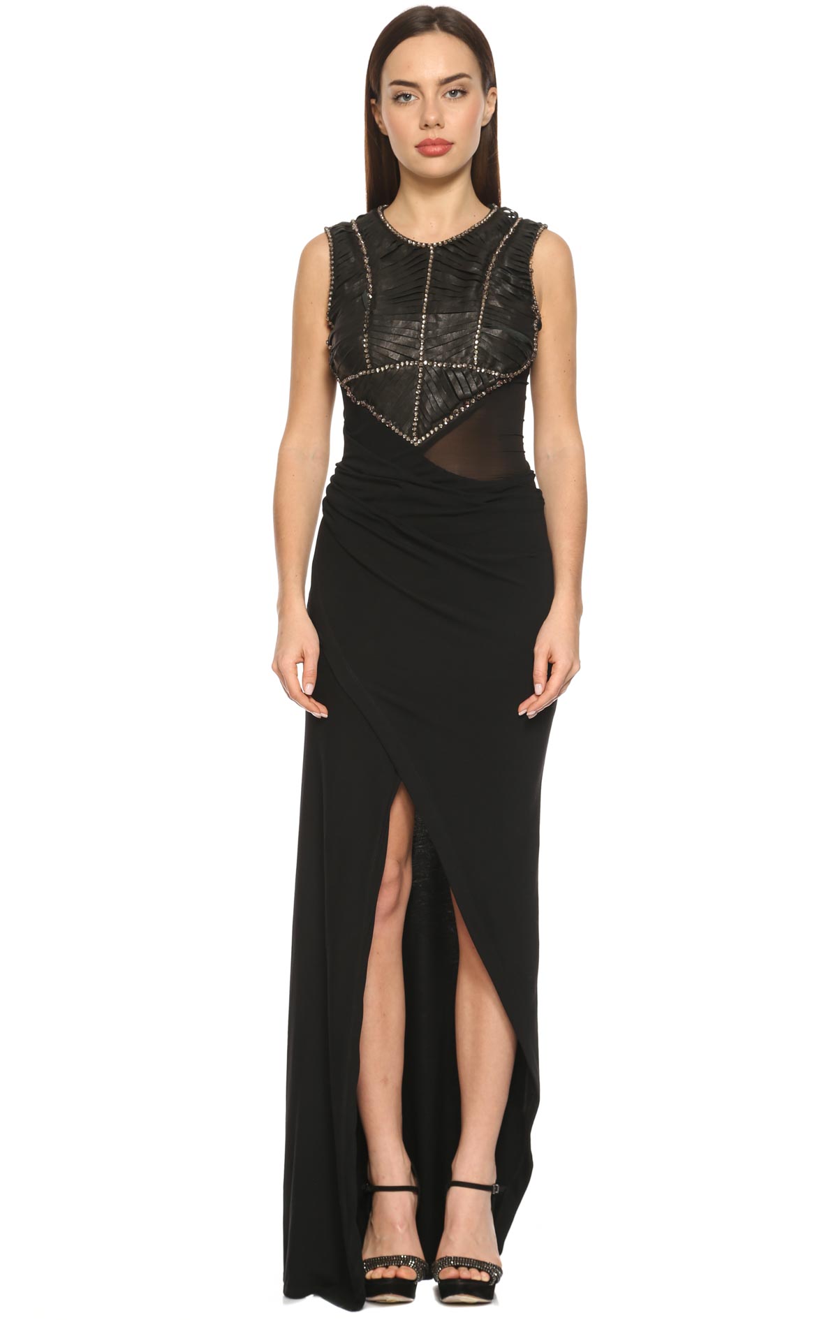 Donna Karan-Donna Karan Siyah Gece Elbisesi