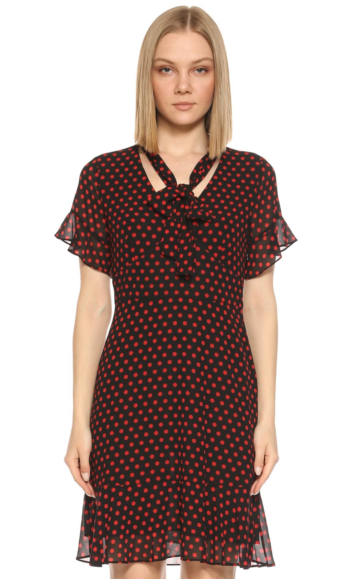 MICHAEL Michael Kors-Michael Michael Kors Siyah Elbise