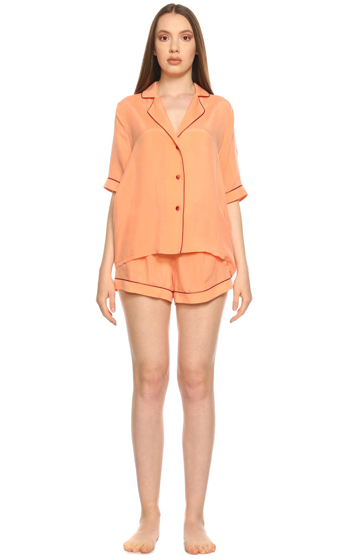 Meresleep-Meresleep Turuncu Pijama Takımı