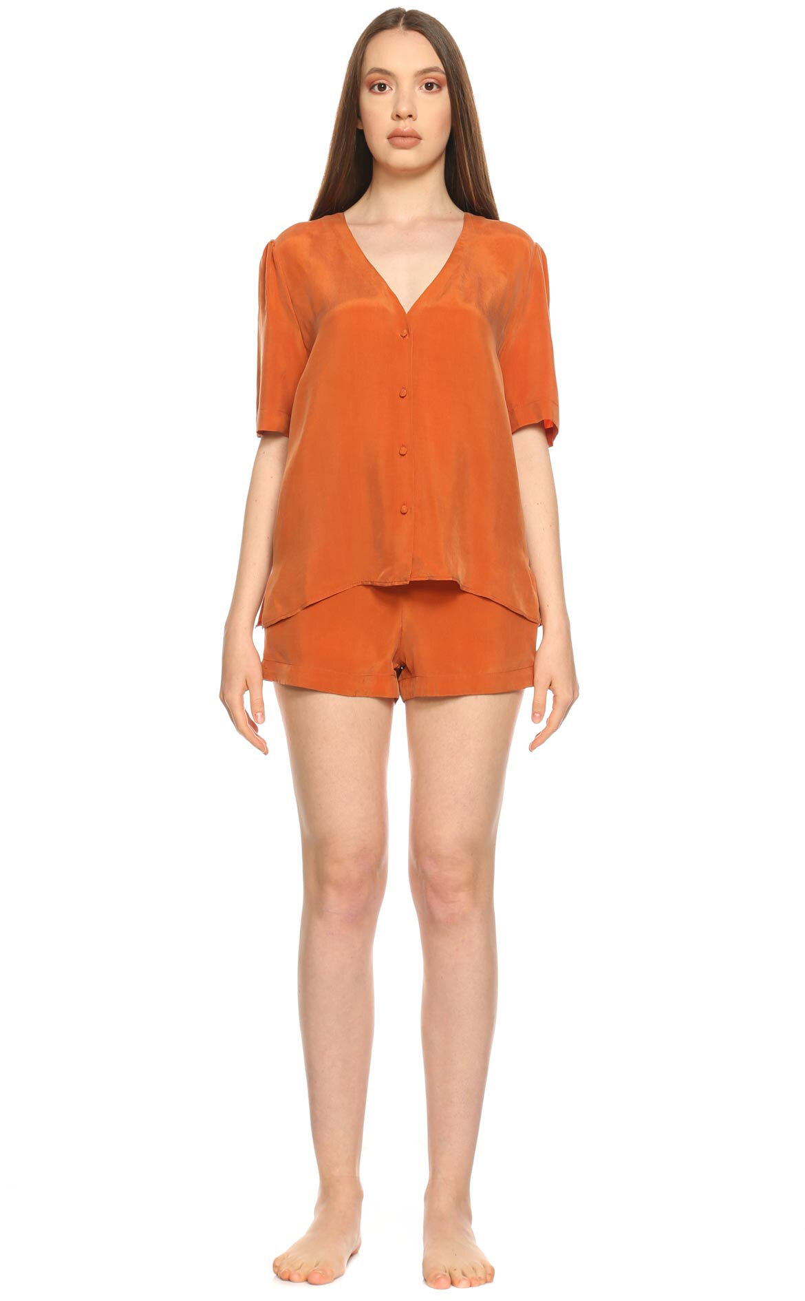 Meresleep-Meresleep Turuncu Pijama Takımı