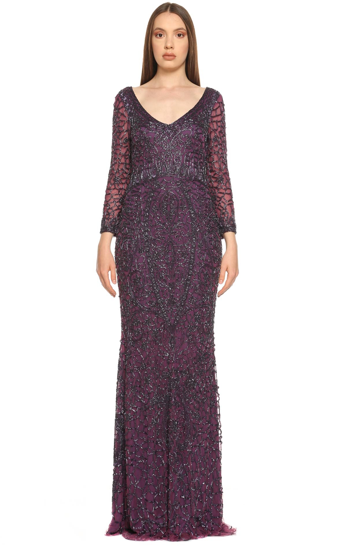 Theia-Theia Mor Gece Elbisesi Theia-Theia Mor Gece Elbisesi