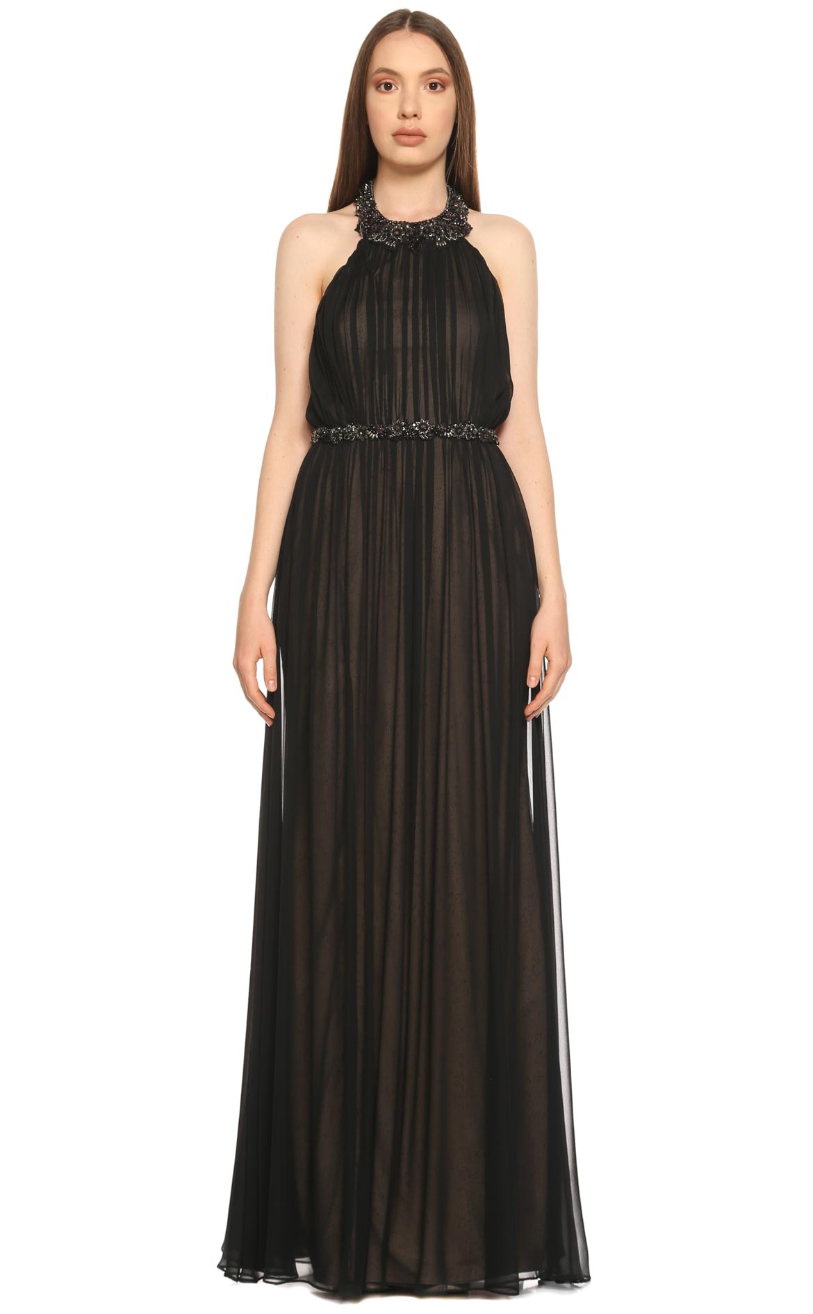Marchesa Notte-Marchesa Notte Siyah Gece Elbisesi Marchesa Notte-Marchesa Notte Siyah Gece Elbisesi