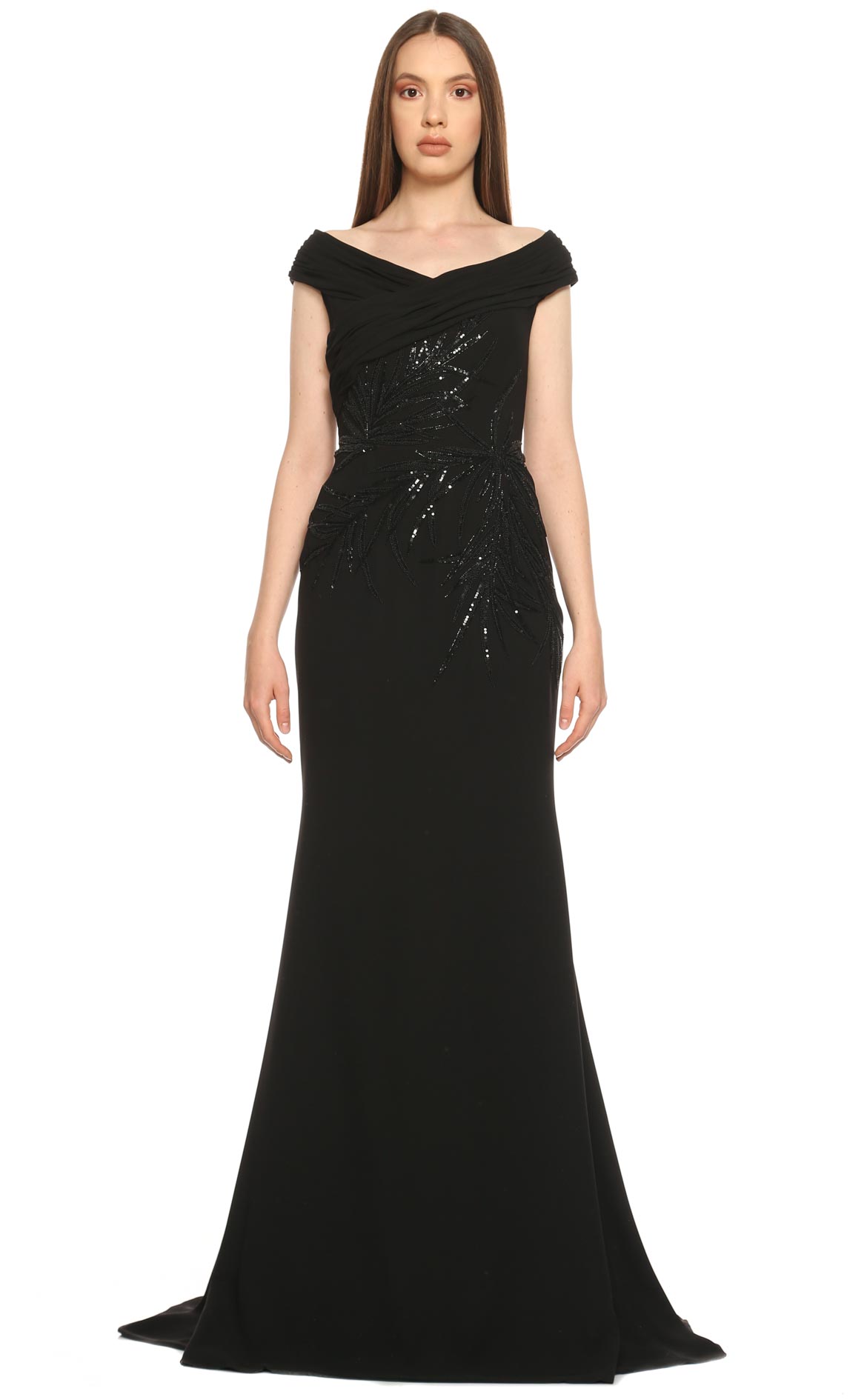 Georges Hobeika-Georges Hobeika Siyah Gece Elbisesi