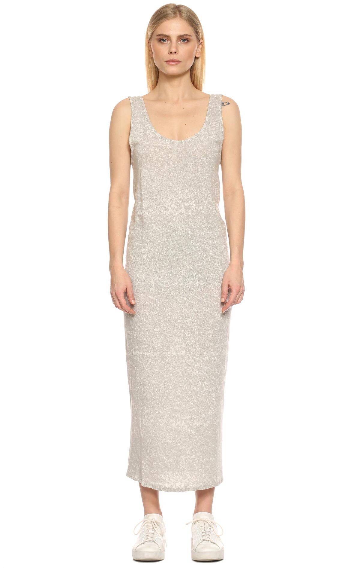 Enza Costa-Enza Costa Gri Elbise