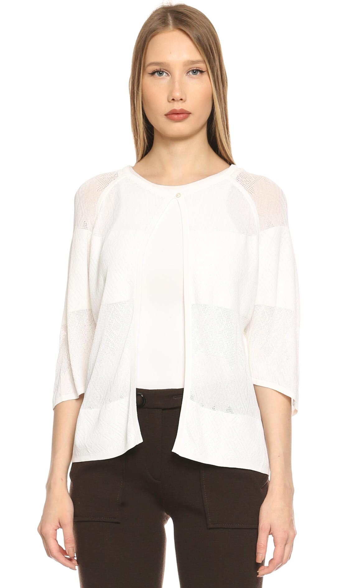 Agnona-Agnona Beyaz Hırka