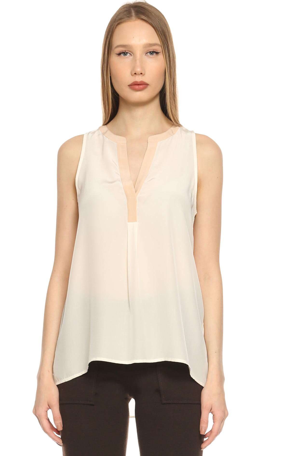 Joie-Joie Ekru Bluz Joie-Joie Ekru Bluz