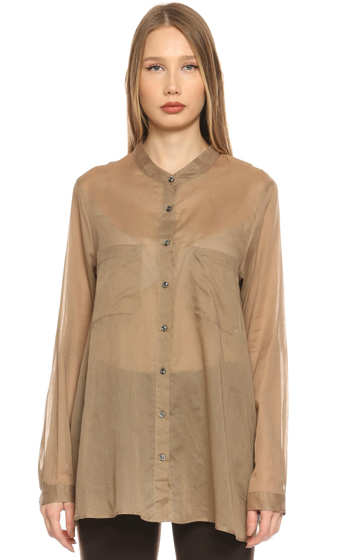 Mauro Grifoni-Mauro Grifoni Kahverengi Gömlek