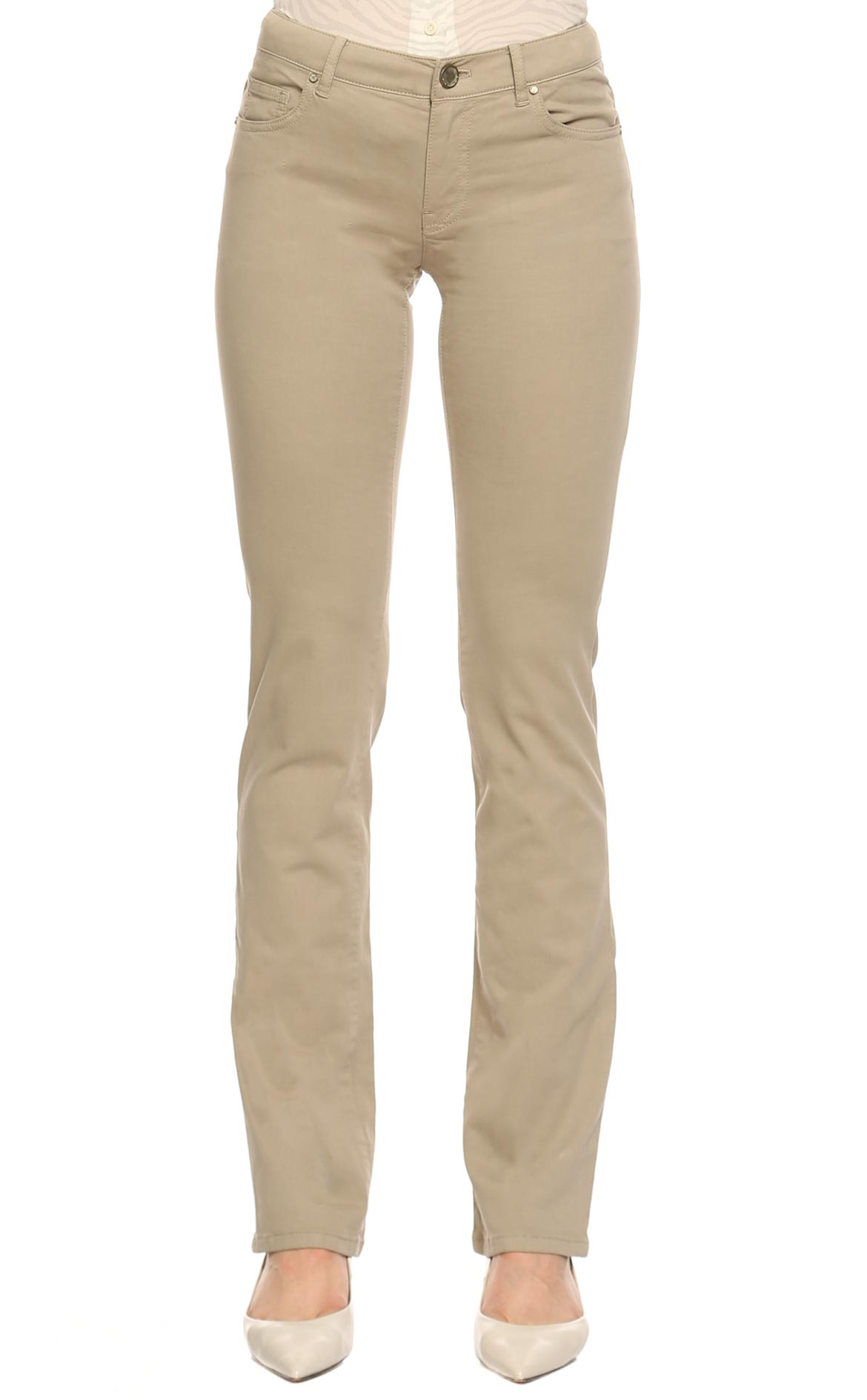 Elie Tahari-Elie Tahari Vizon Renk Jean Pantolon Elie Tahari-Elie Tahari Vizon Renk Jean Pantolon
