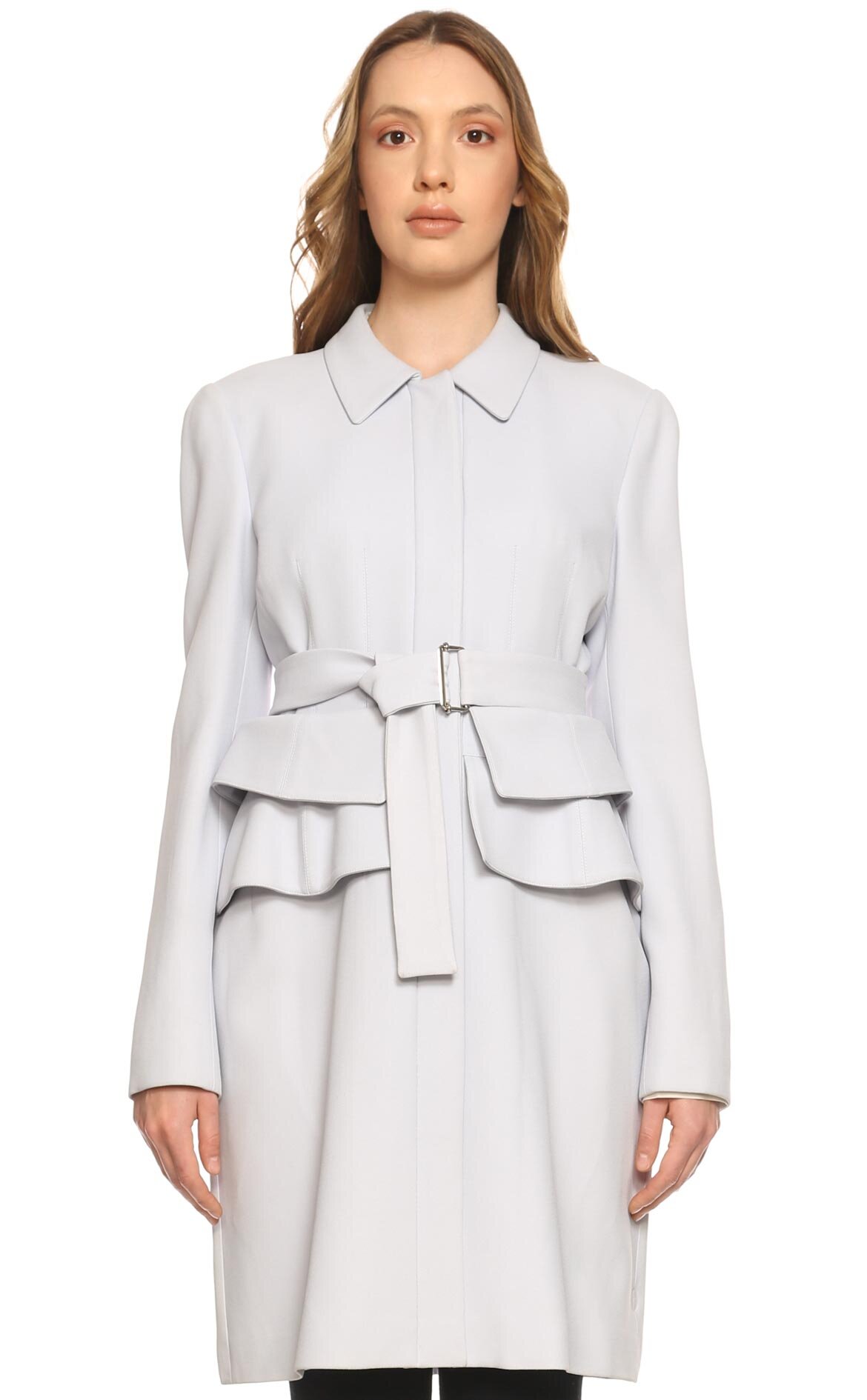 Alexander McQueen-Alexander Mcqueen Buz Mavisi Palto