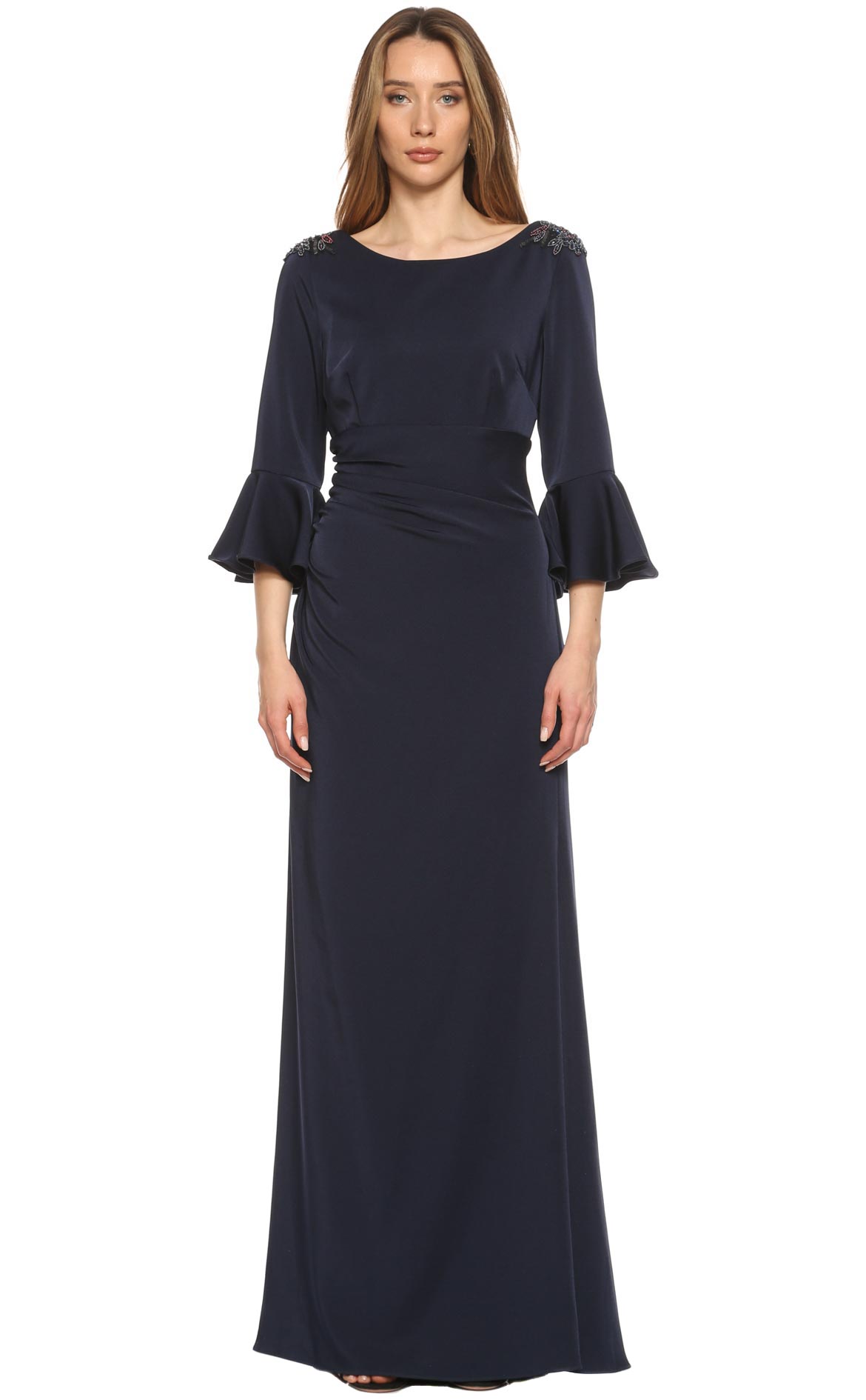 David Meister-David Meister Lacivert Gece Elbisesi David Meister-David Meister Lacivert Gece Elbisesi