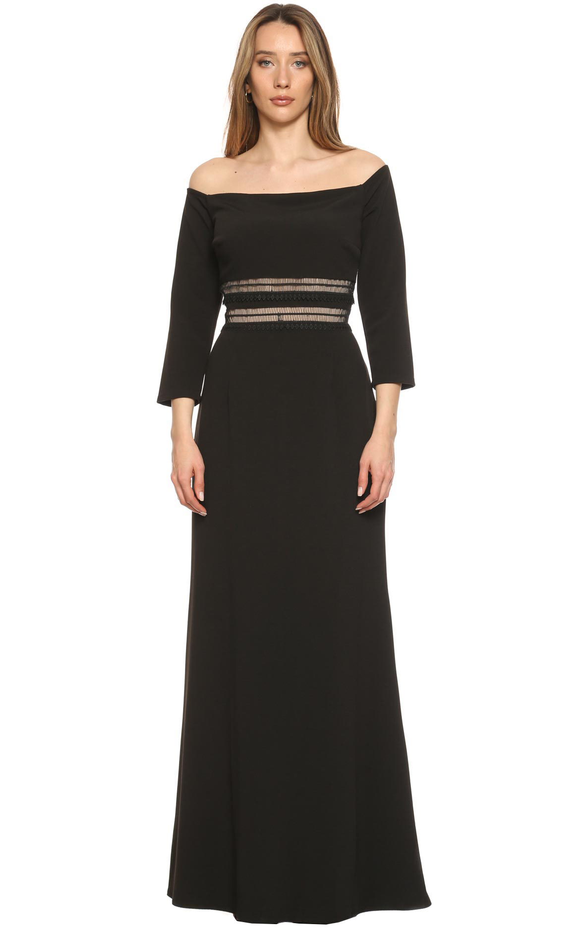 JS Collections-Js Collections Siyah Gece Elbisesi JS Collections-Js Collections Siyah Gece Elbisesi