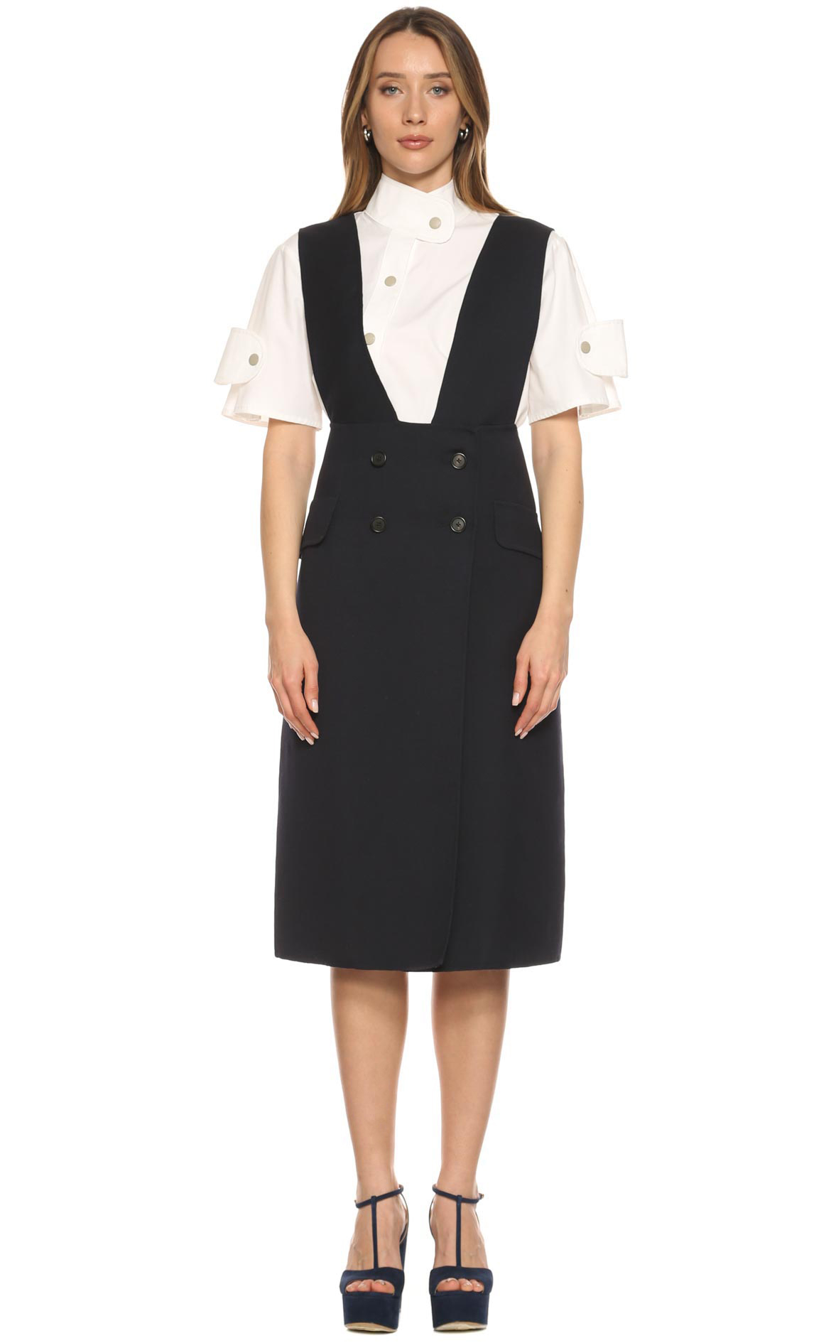 Jil Sander-Jil Sander Lacivert Elbise Jil Sander-Jil Sander Lacivert Elbise