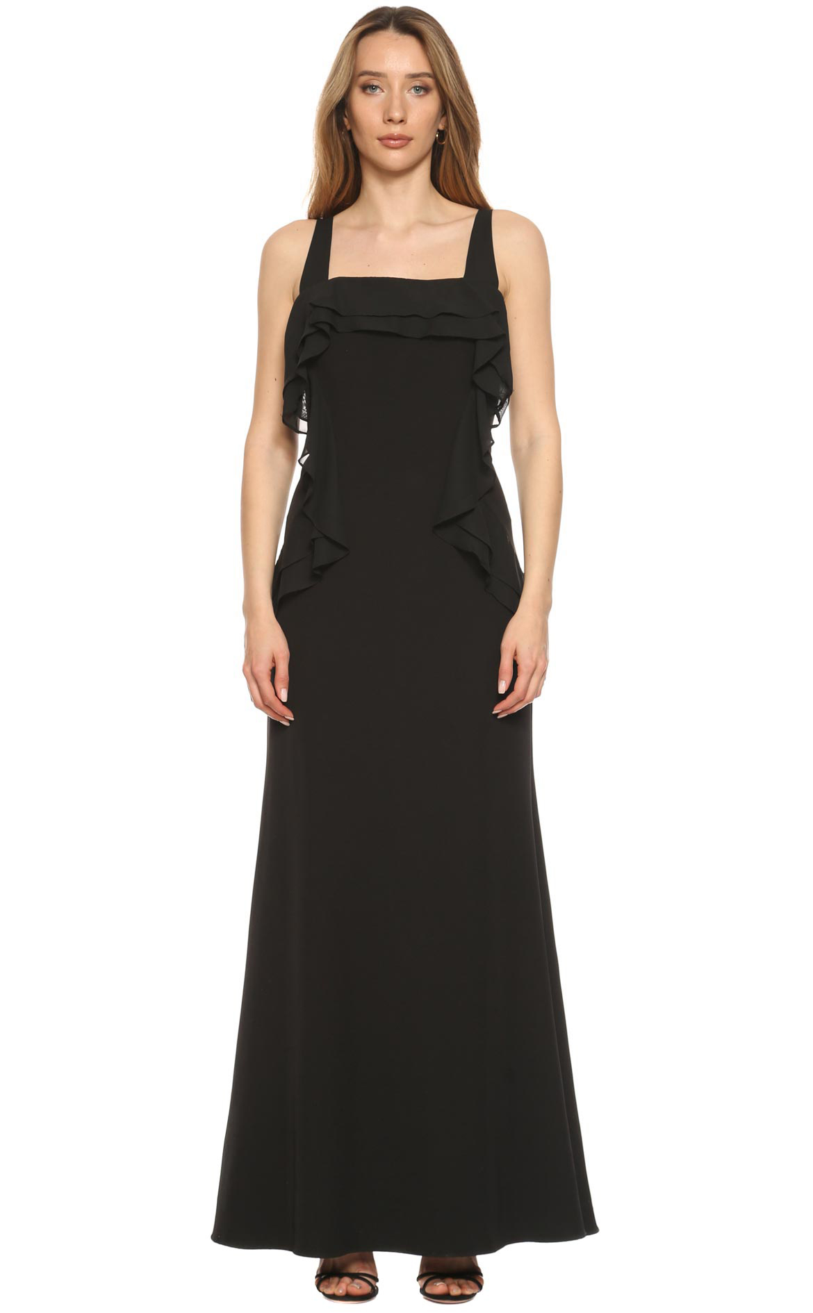 JS Collections-JS Collections Siyah Gece Elbisesi JS Collections-JS Collections Siyah Gece Elbisesi