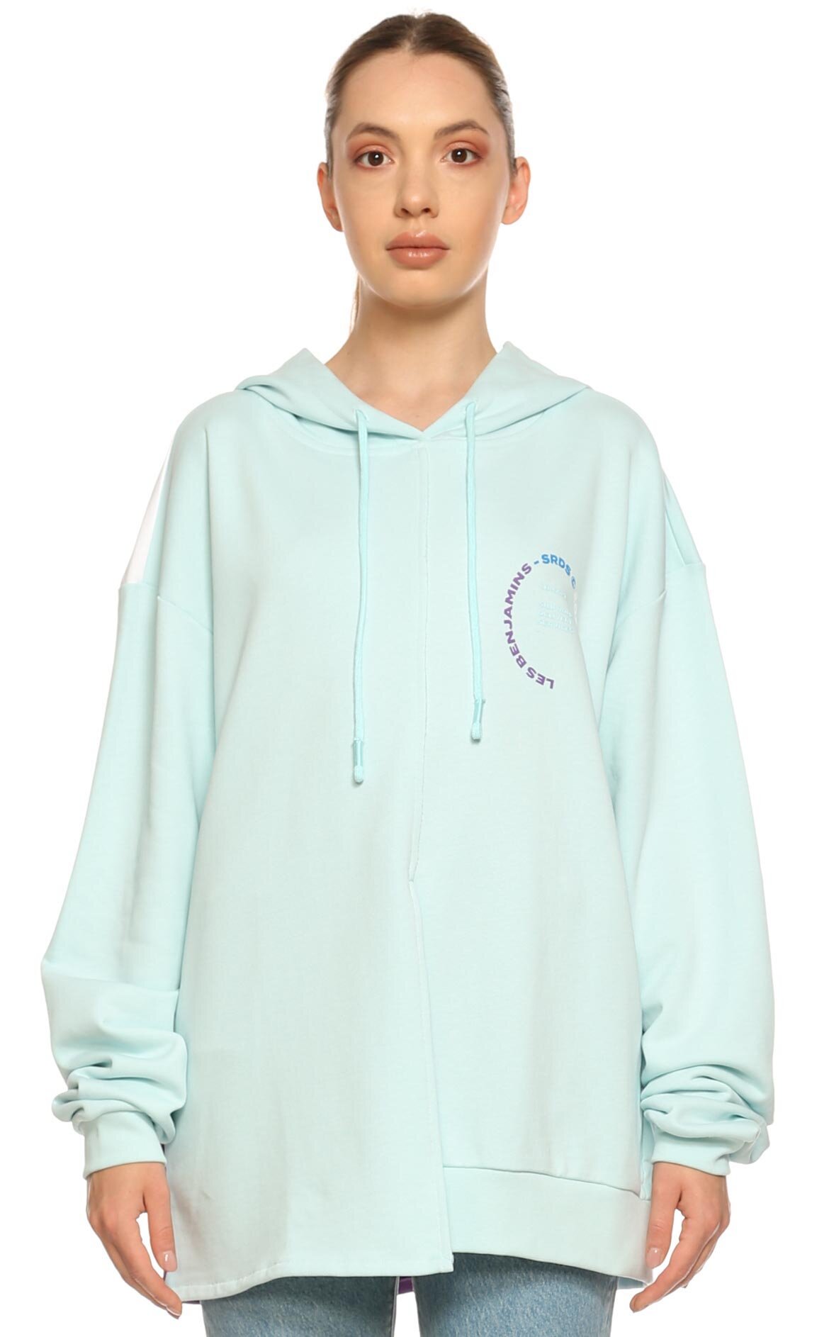 Les Benjamins-Les Benjamins Buz Mavisi Sweatshirt