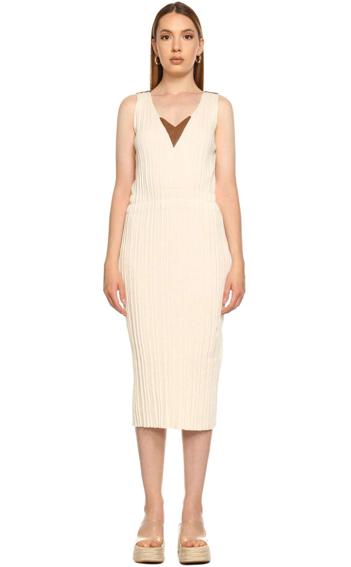 Di Project-Di Project Beyaz Elbise