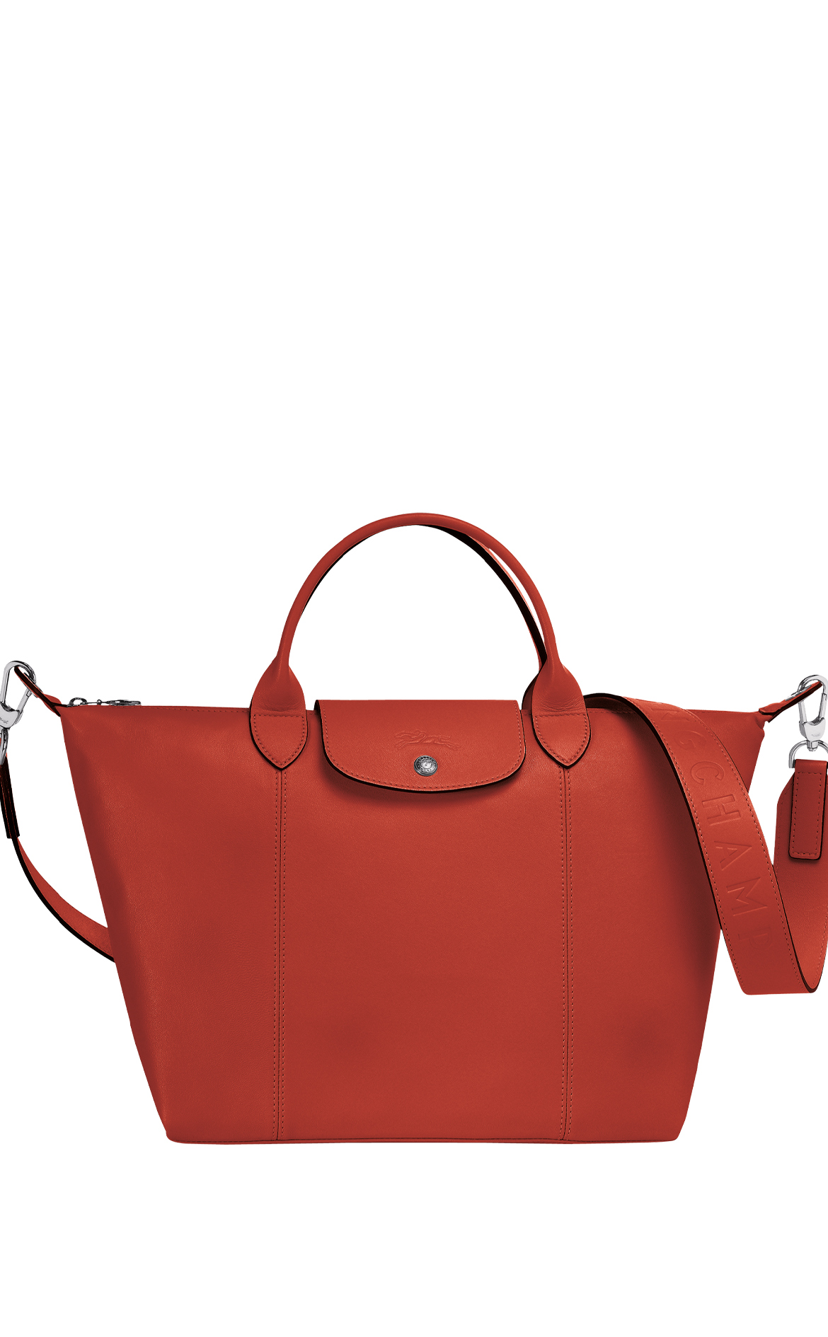 Longchamp-Le Pliage Cuir El Çantası M Longchamp-Le Pliage Cuir El Çantası M
