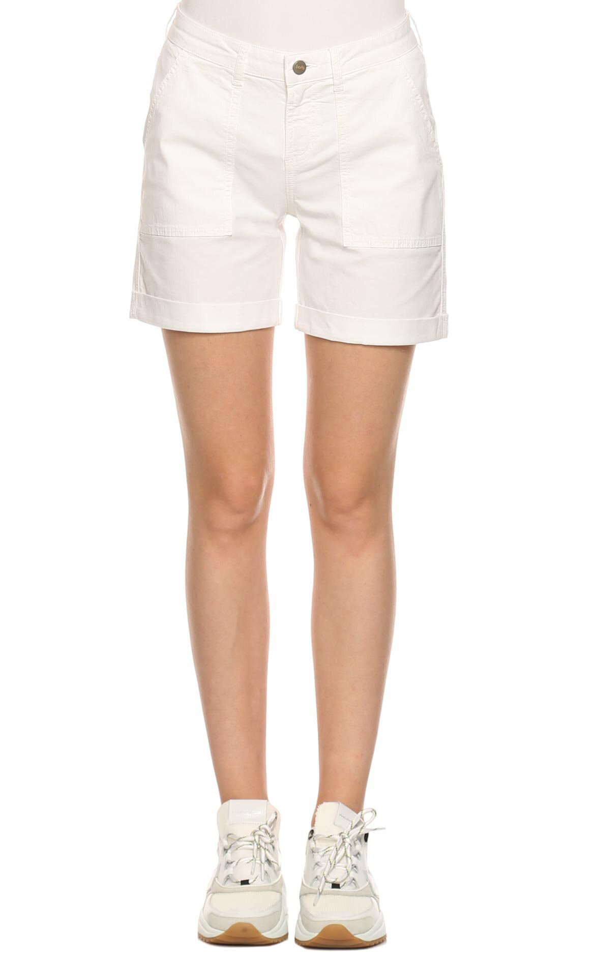 Barta Jeans-Barta Jeans Beyaz Şort