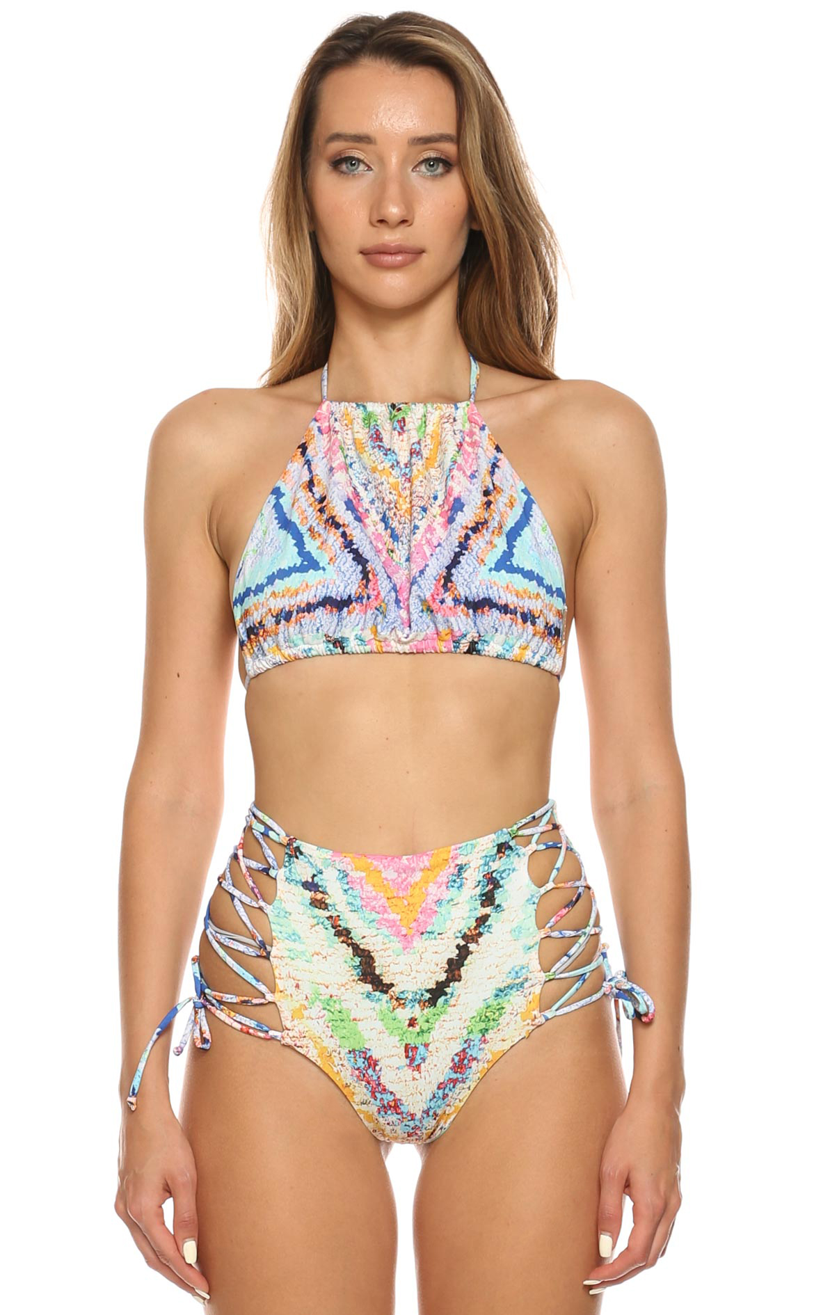 Mara Hoffman-Mara Hoffman Çok Renkli Bikini Üstü Mara Hoffman-Mara Hoffman Çok Renkli Bikini Üstü