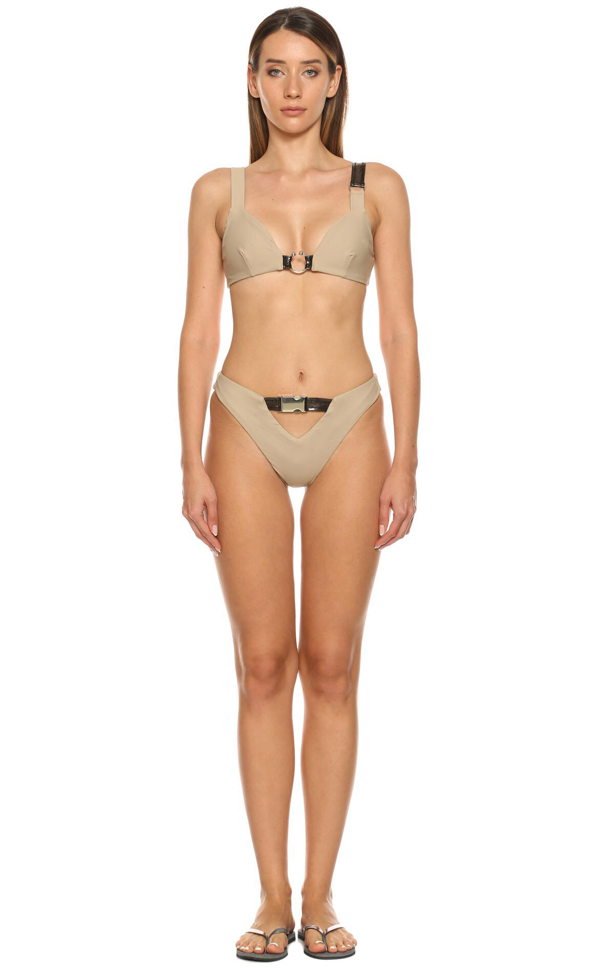 Selia Richwood-Selia Richwood Bej Bikini Seti