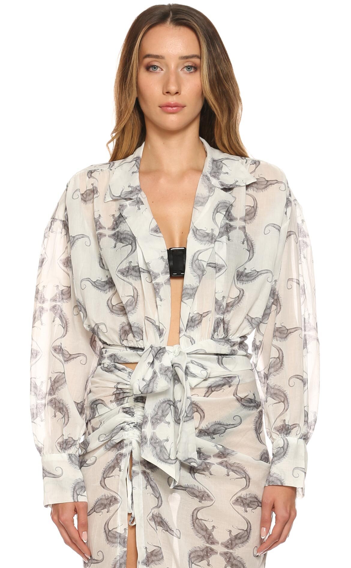 Selia Richwood-Selia Richwood Beyaz Plaj Elbisesi