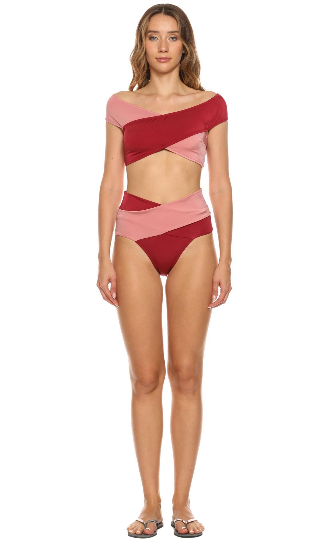 Oye Swimwear-Oye Gül Kurusu Bikini