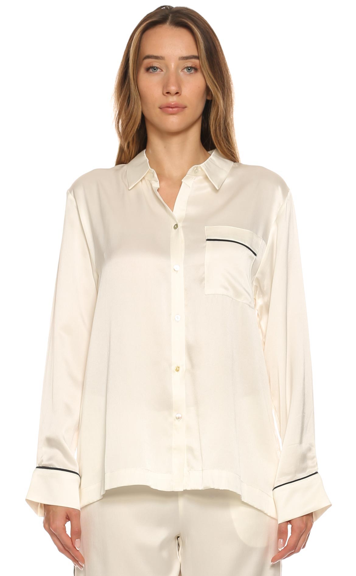 Asceno-Asceno Ekru Pijama Üstü