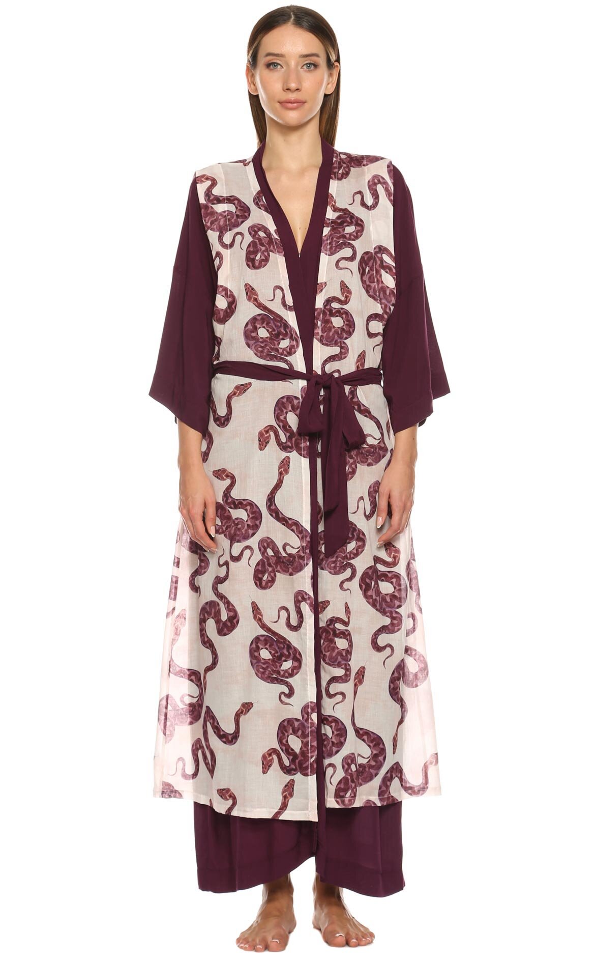 Selia Richwood-Selia Richwood Bordo Pijama