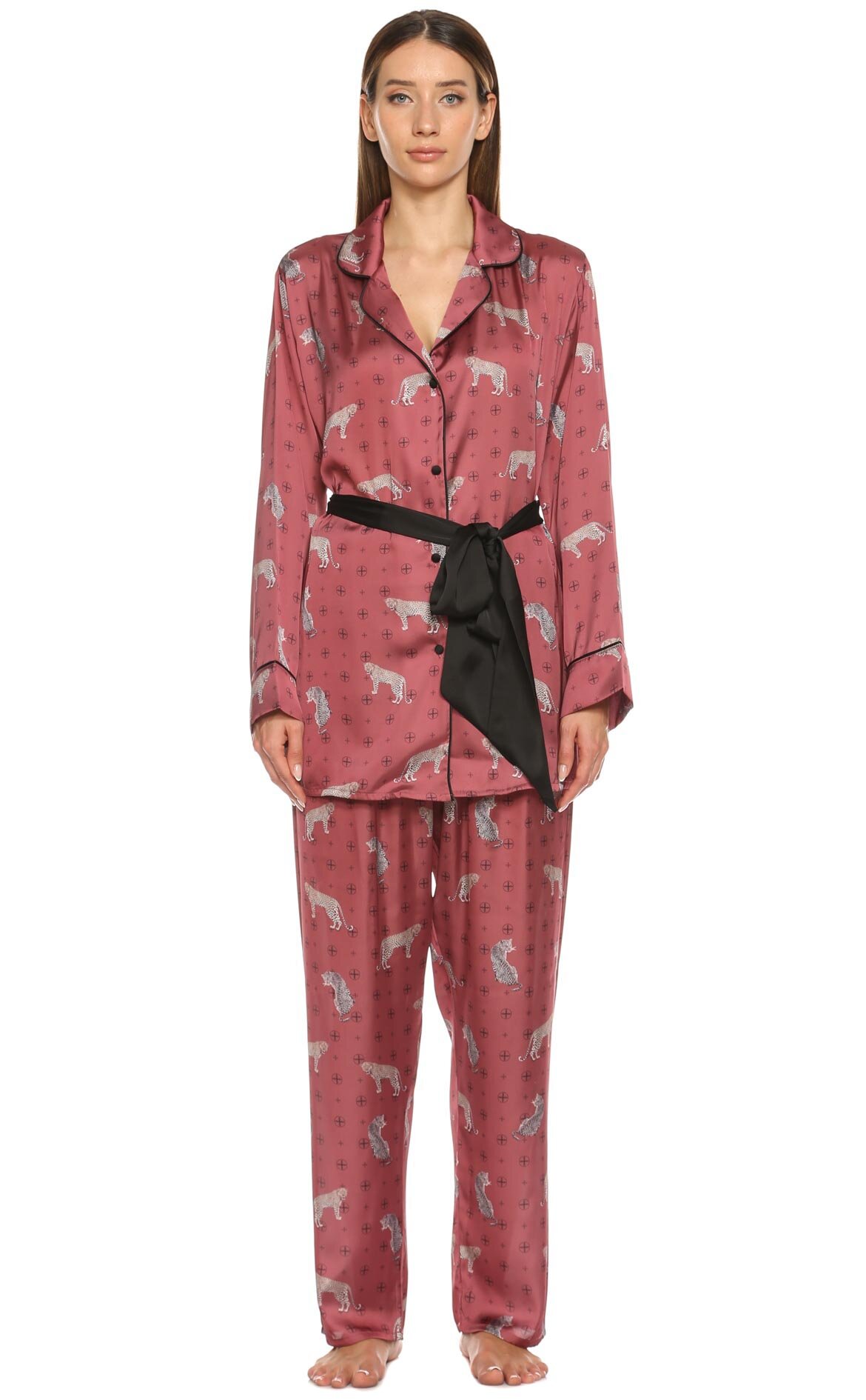 Xintima-Xintima Bordo Pijama Takımı Xintima-Xintima Bordo Pijama Takımı