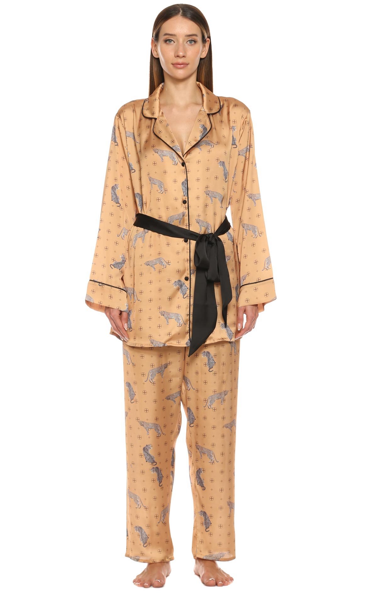 Xintima-Xintima Altın Rengi Pijama Takımı