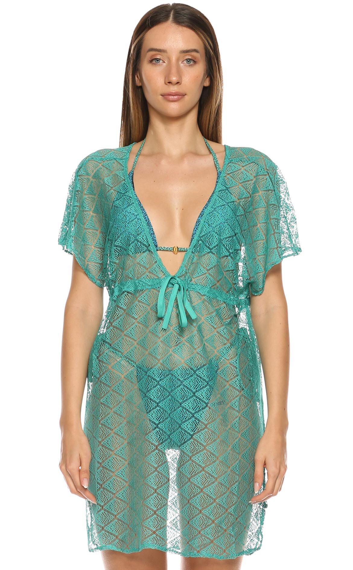 G-Lingeri-Free-Z-Bee Yeşil Pareo