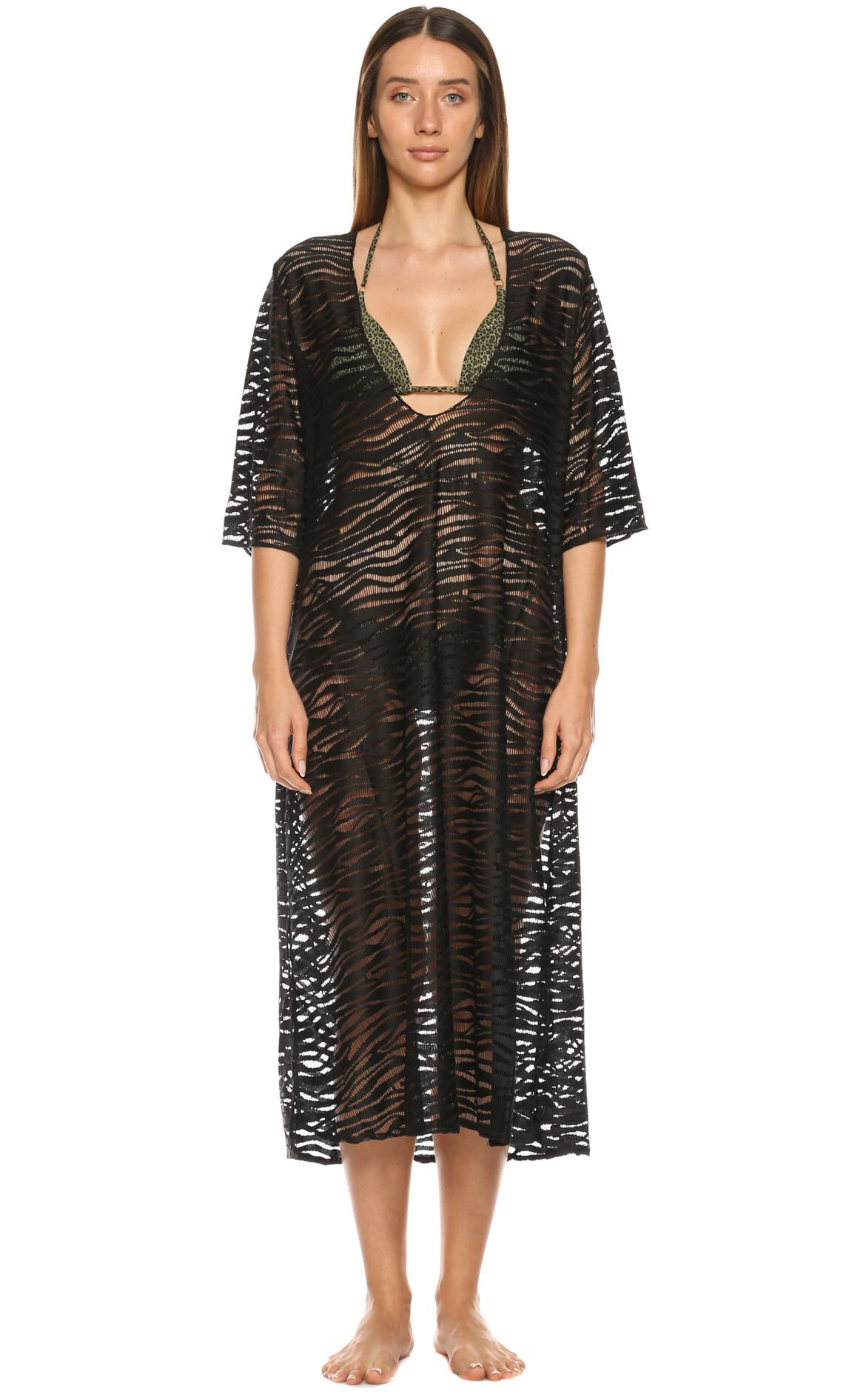 G-Lingeri-Free-Z-Bee Siyah Pareo