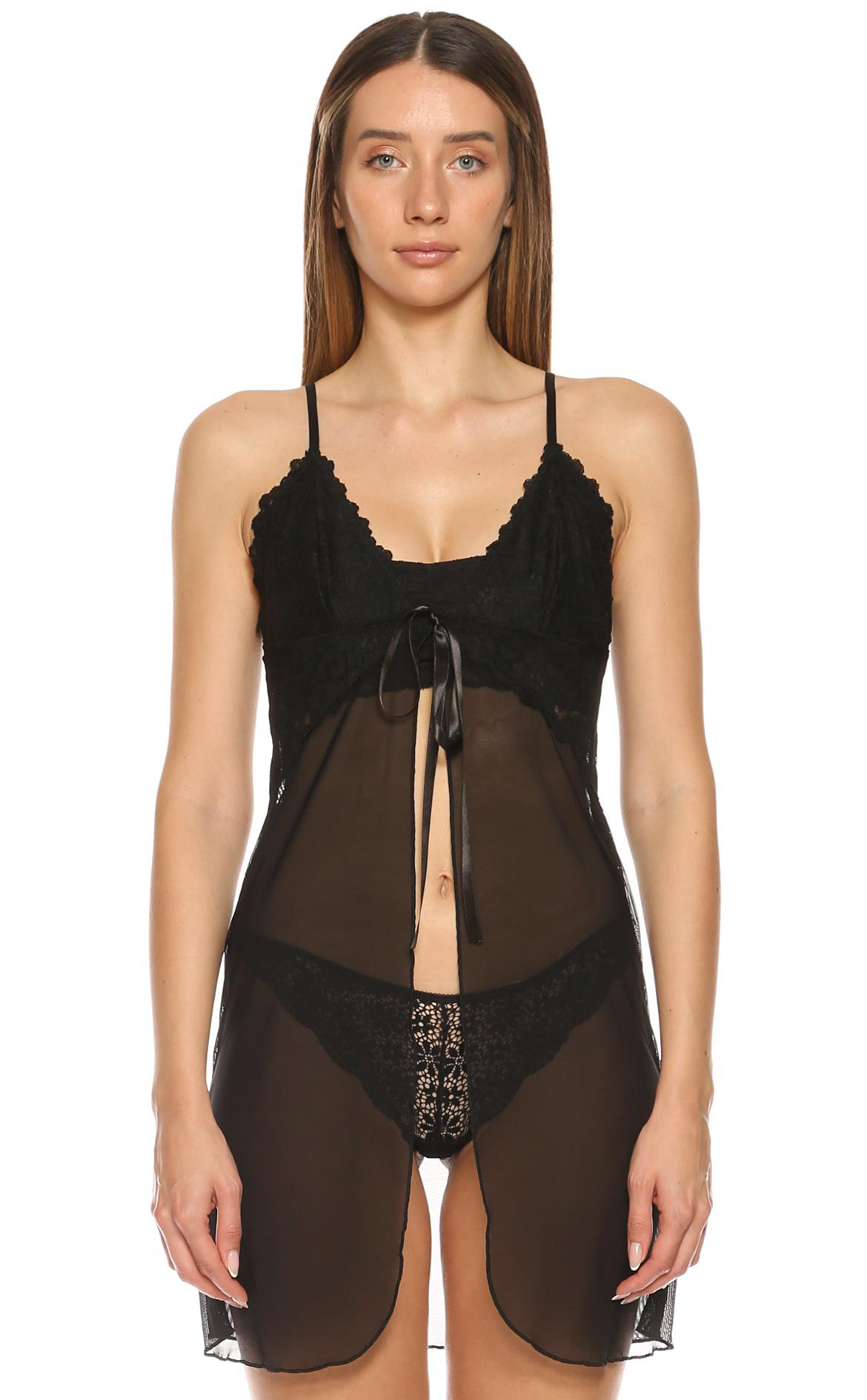 G-Lingeri-G-Lingerie Siyah Gecelik G-Lingeri-G-Lingerie Siyah Gecelik