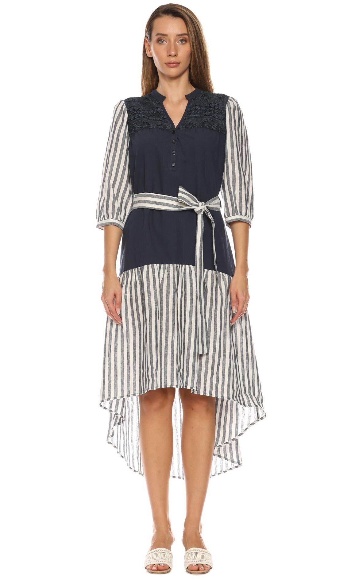 Derhy Rene-Derhy Rene Lacivert Elbise